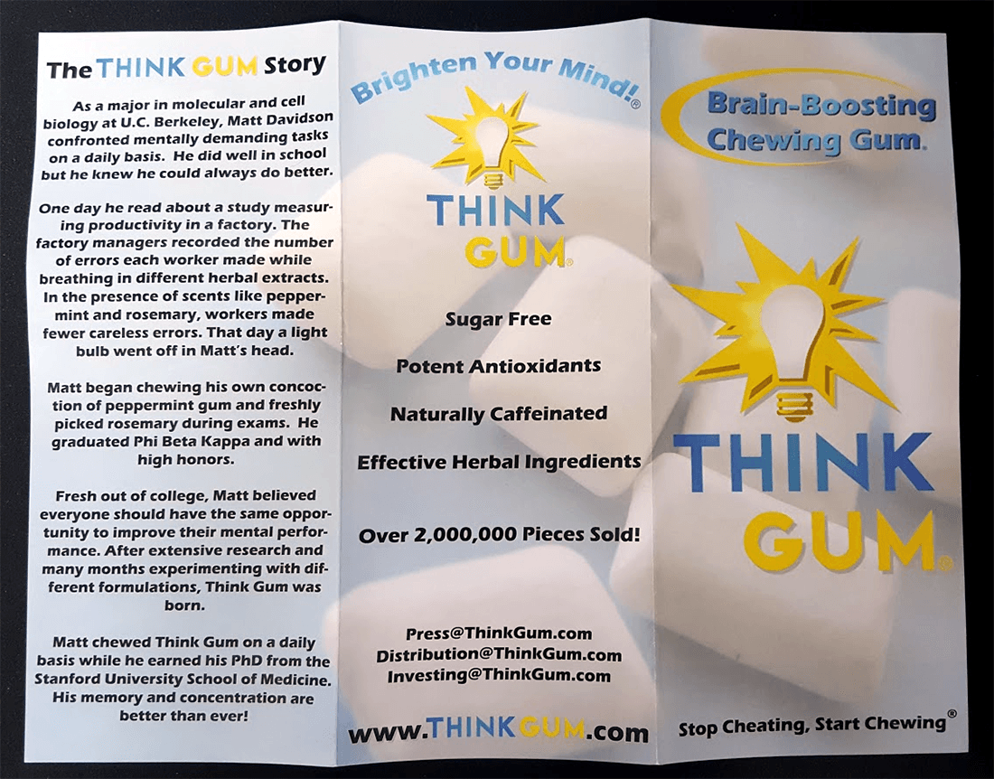 Think Gum Review Research Effects Quality And More NeuroNootropic Think Gum Review Research Effects Quality And More NeuroNootropic